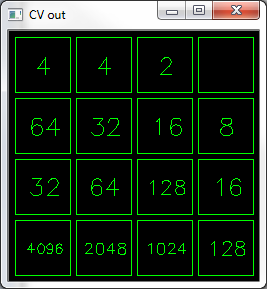 ProjectProto: OpenCV Python: 2048 Game Solver