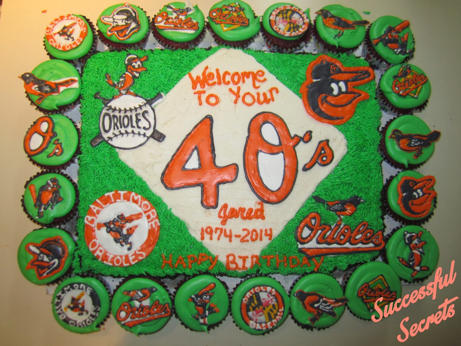 Successful Secrets: Baltimore Orioles Birthday Cake