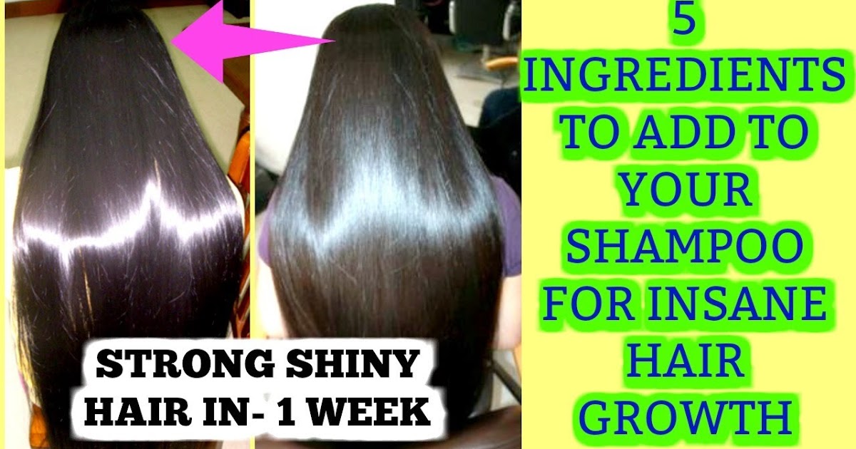 5 INGREDIENTS TO ADD TO YOUR SHAMPOO FOR FAST HAIR GROWTH - TOP 5 DIY