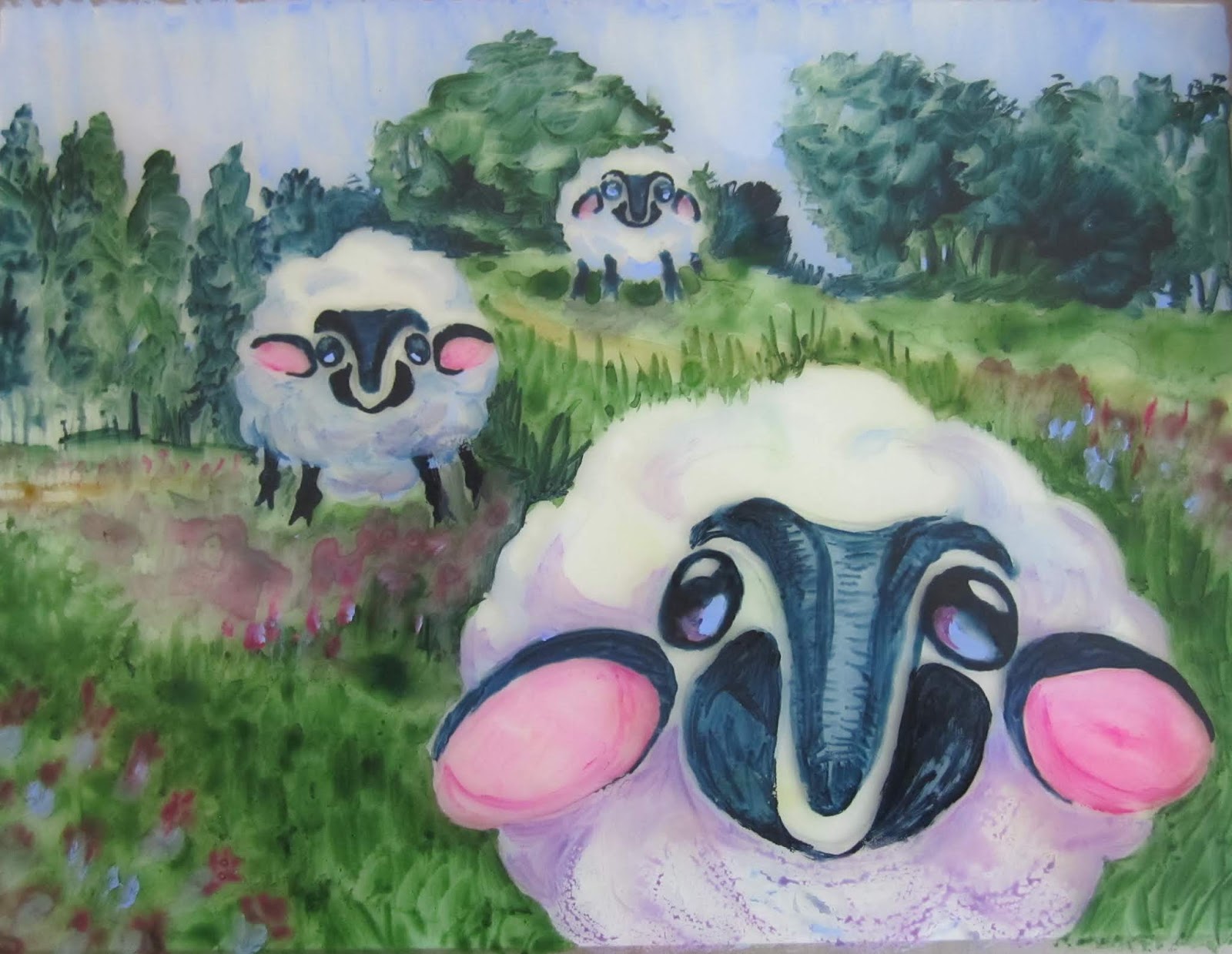 Learn to Draw Sheep with Fun & Easy Step-out USE #Fun&EasyLandscapes # ...