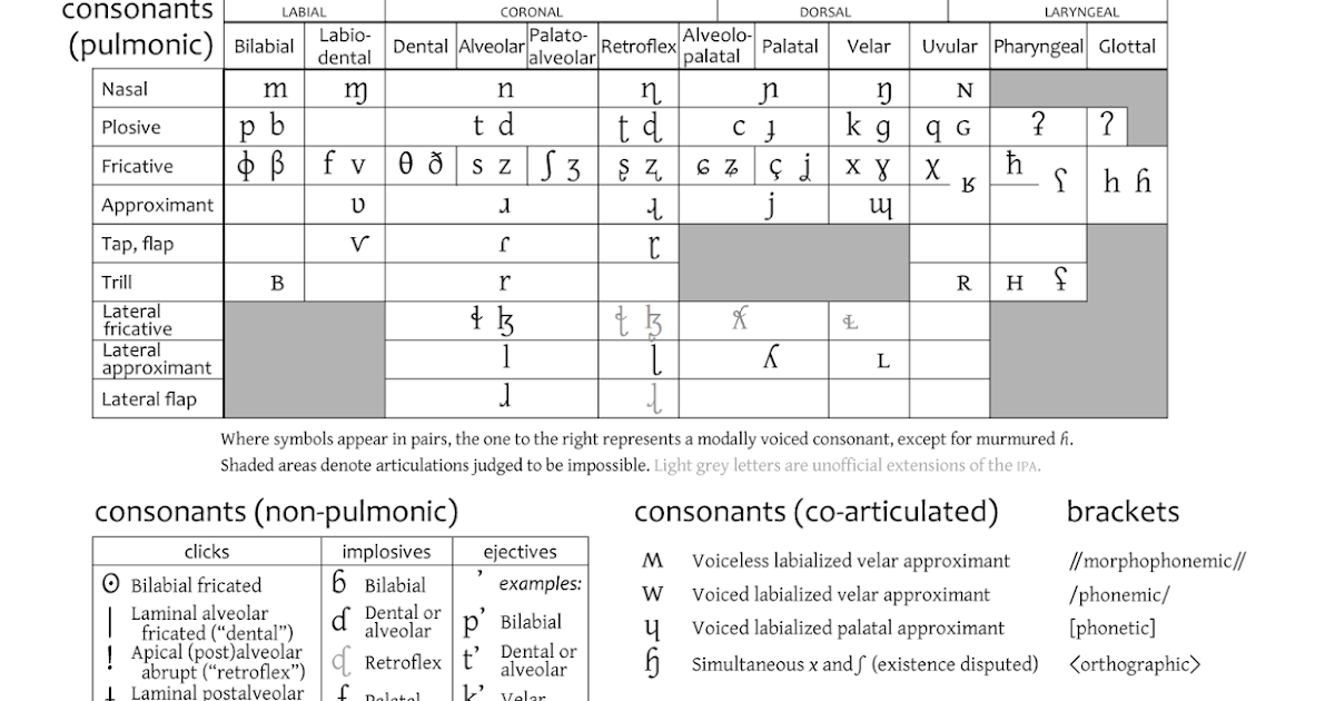 Seventh Grade: The International Phonetic Alphabet