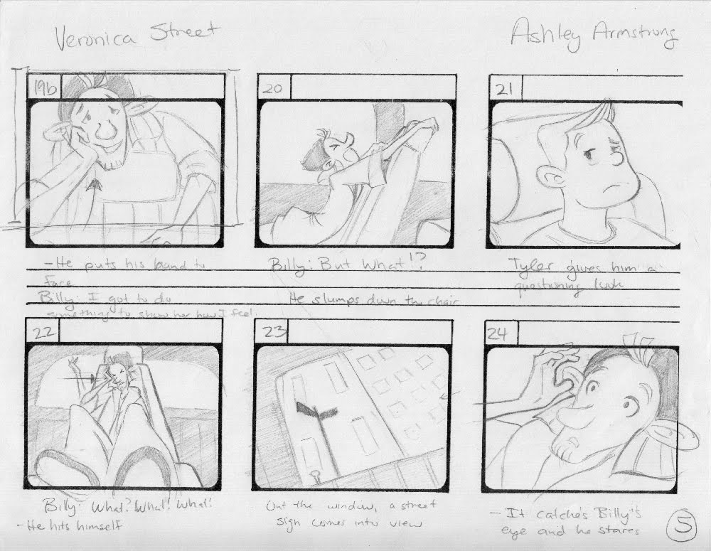 Ashley's Art: Veronica Street Storyboards