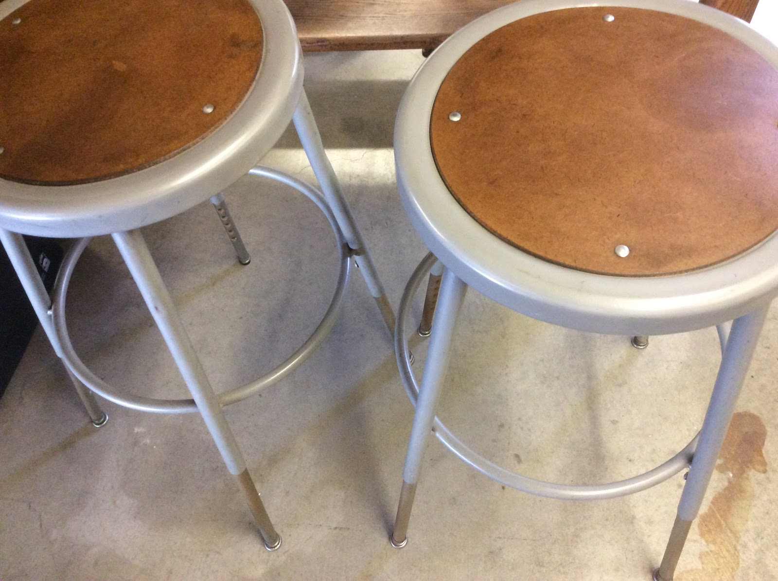 Fresh Vintage by Lisa S: Industrial Farmhouse Stenciled Bar Stools