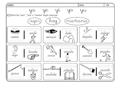 El TIC tac de infantil: Fichas de lectura y escritura de la letra Y
