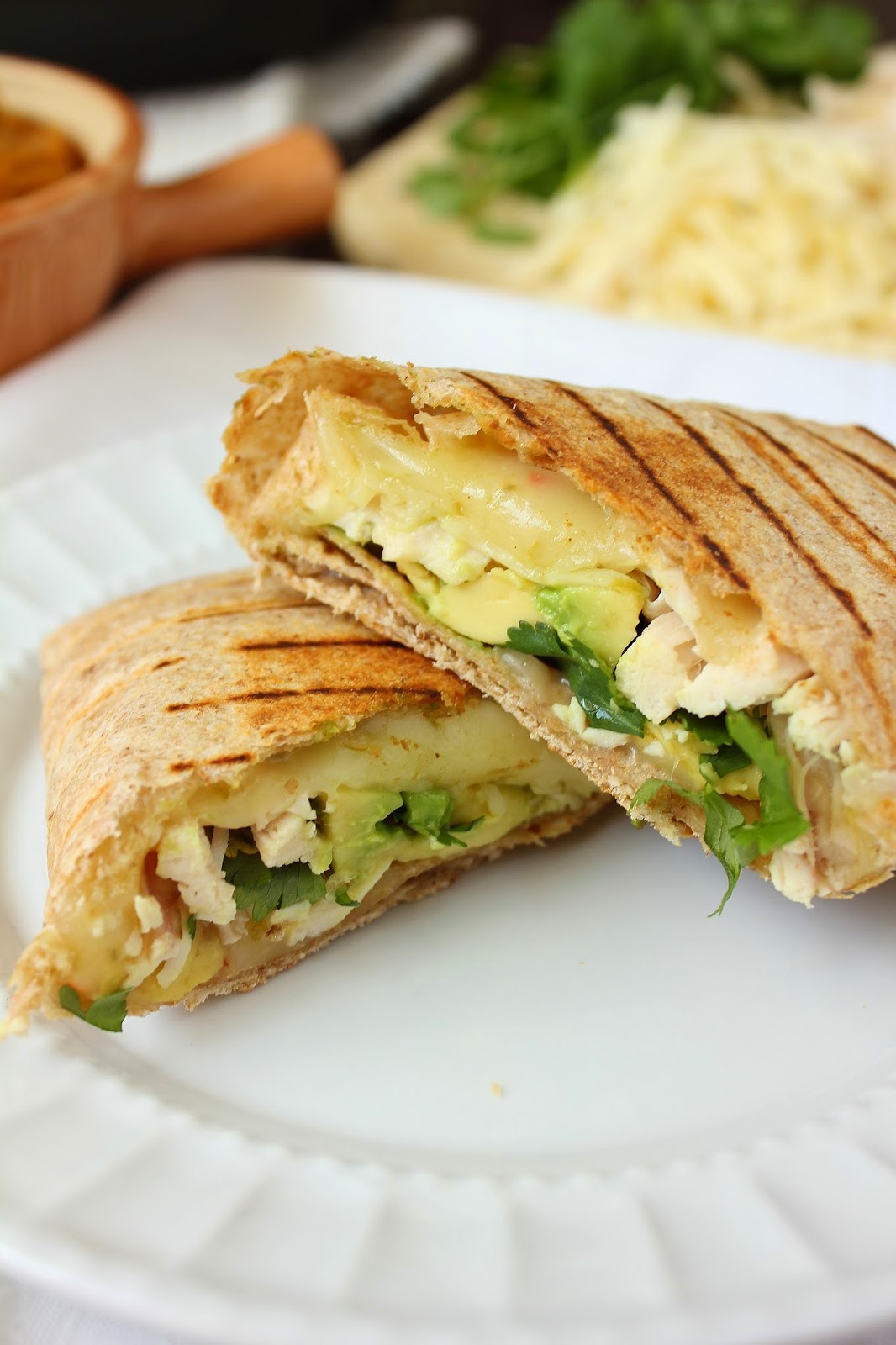 Chicken Avocado Grilled Wrap