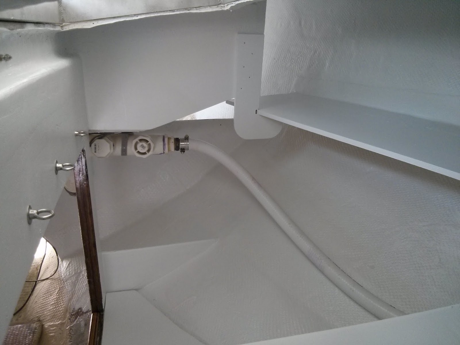 Small Boat Projects - Making Life Aboard Easier: New Shelf for the ...