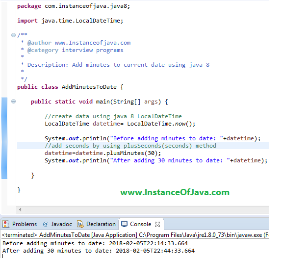 How To Add N Minutes To Current Date Using Java 8