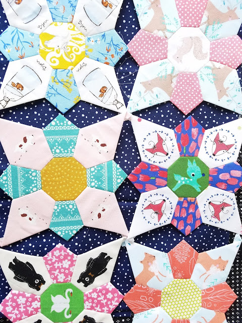 Quilt Story: Mischief Quilt from DIY addict. English Paper Piecing