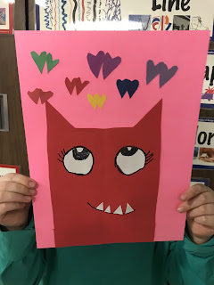 Elements of the Art Room: 1st grade Love Monsters