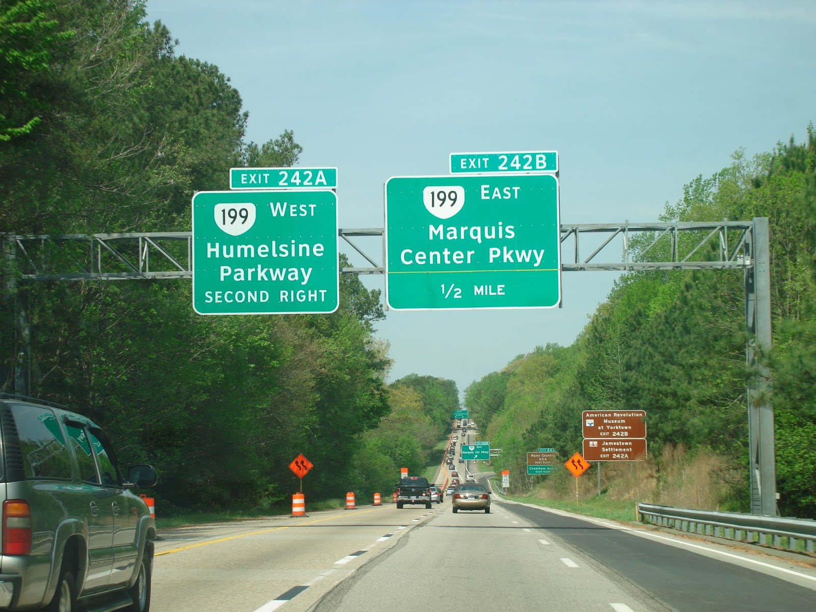 Luke's Signs: Interstate 64 & Route 199 - Williamsburg, VA