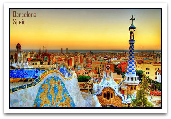 Barcelona via postcards...