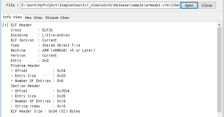 [TOOL] 간단한 ELF 포맷 뷰어~ ~ XeroNic(HS) BLOG