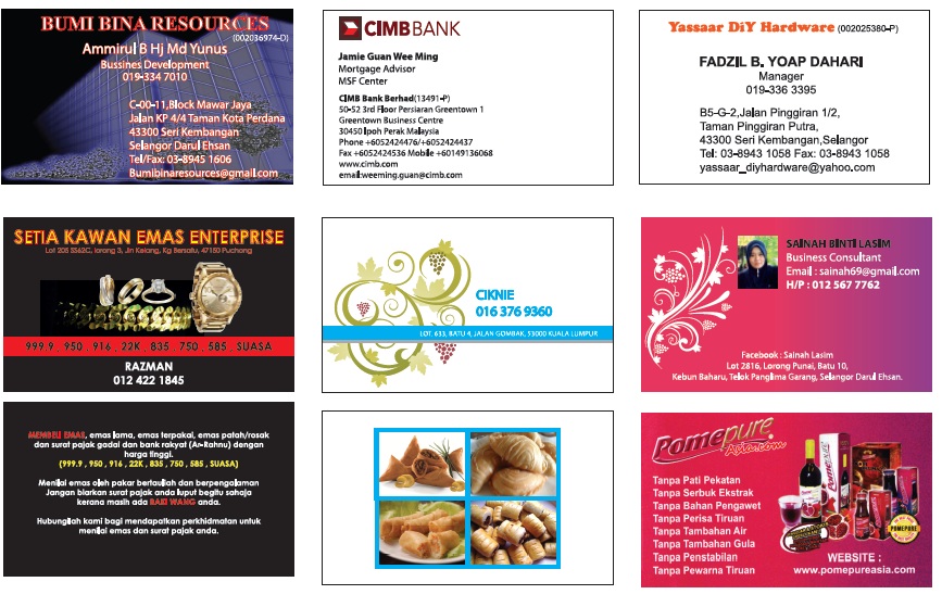 INSPIRATECH: NAME KAD/BISNES KAD