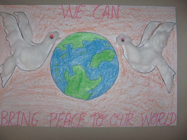 DEWS - The School, Panchkula: World Peace Poster making