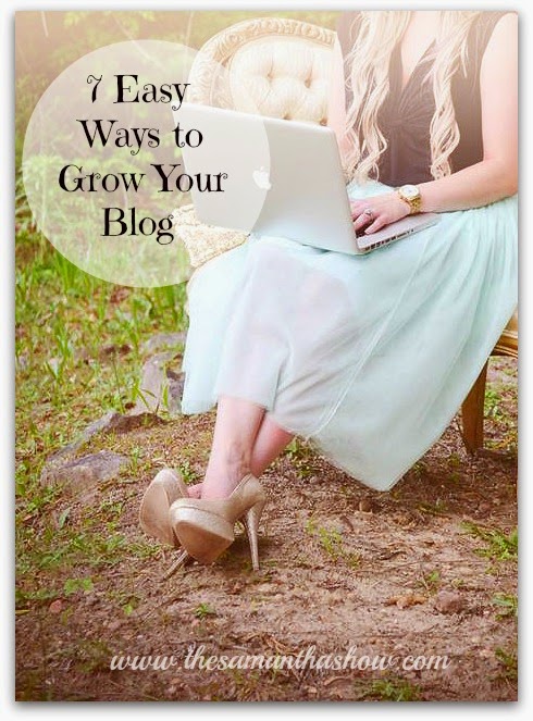 7 Easy Ways to Grow Your Blog - The Samantha Show- A Cleveland Life ...