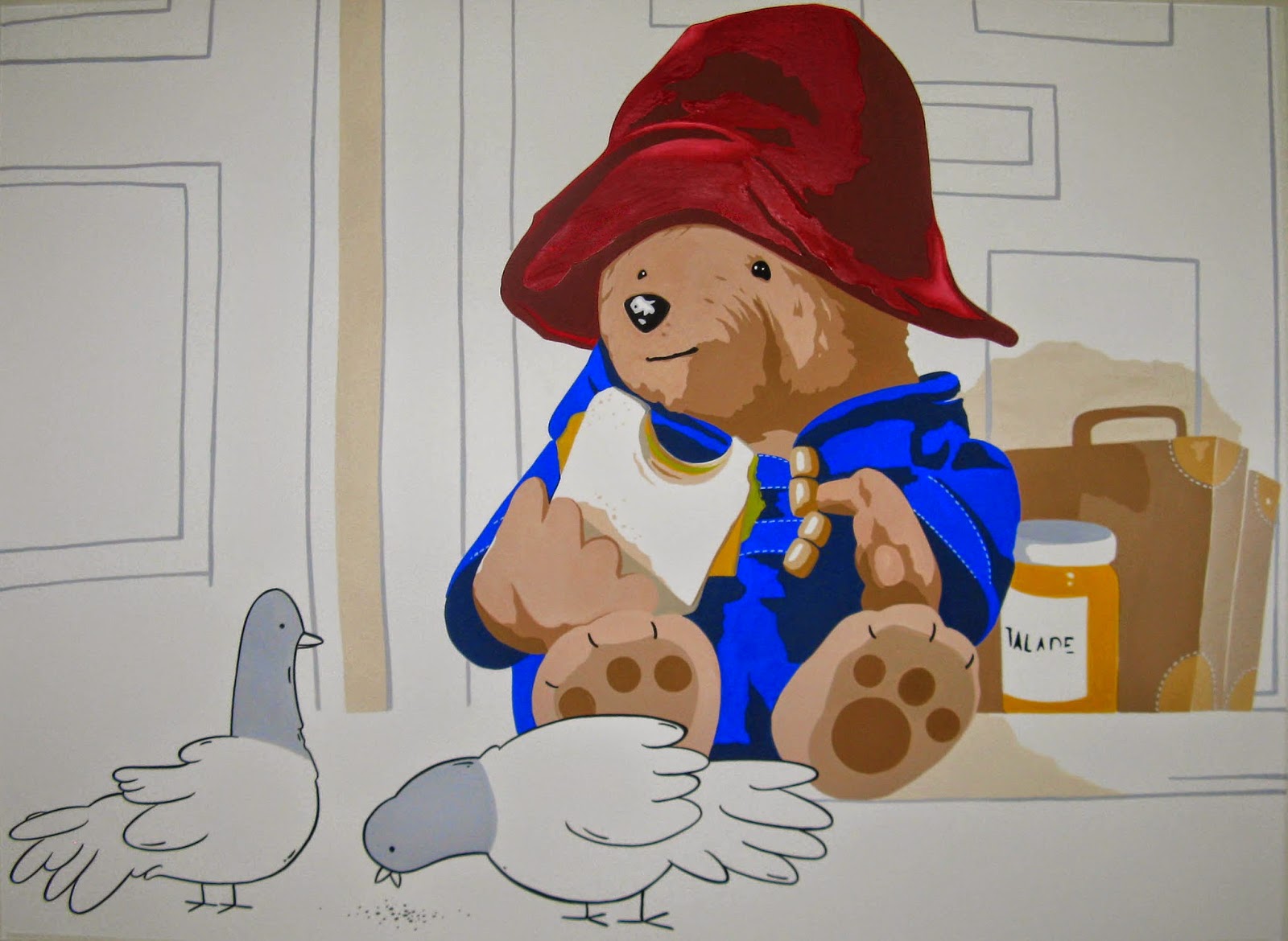 ARTISTIC TOUCH: Paddington Bear is off to New York City!!