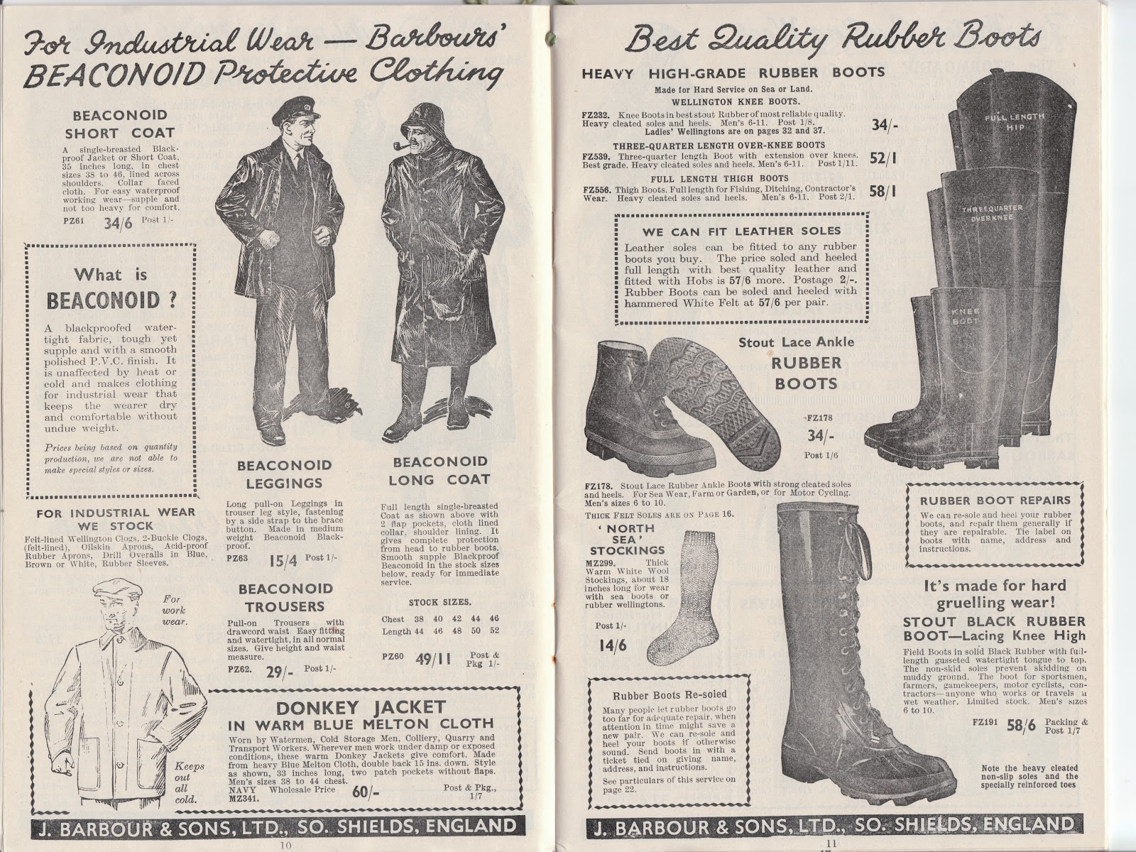 Thornproof: Barbour 1953 Catalogue Scans