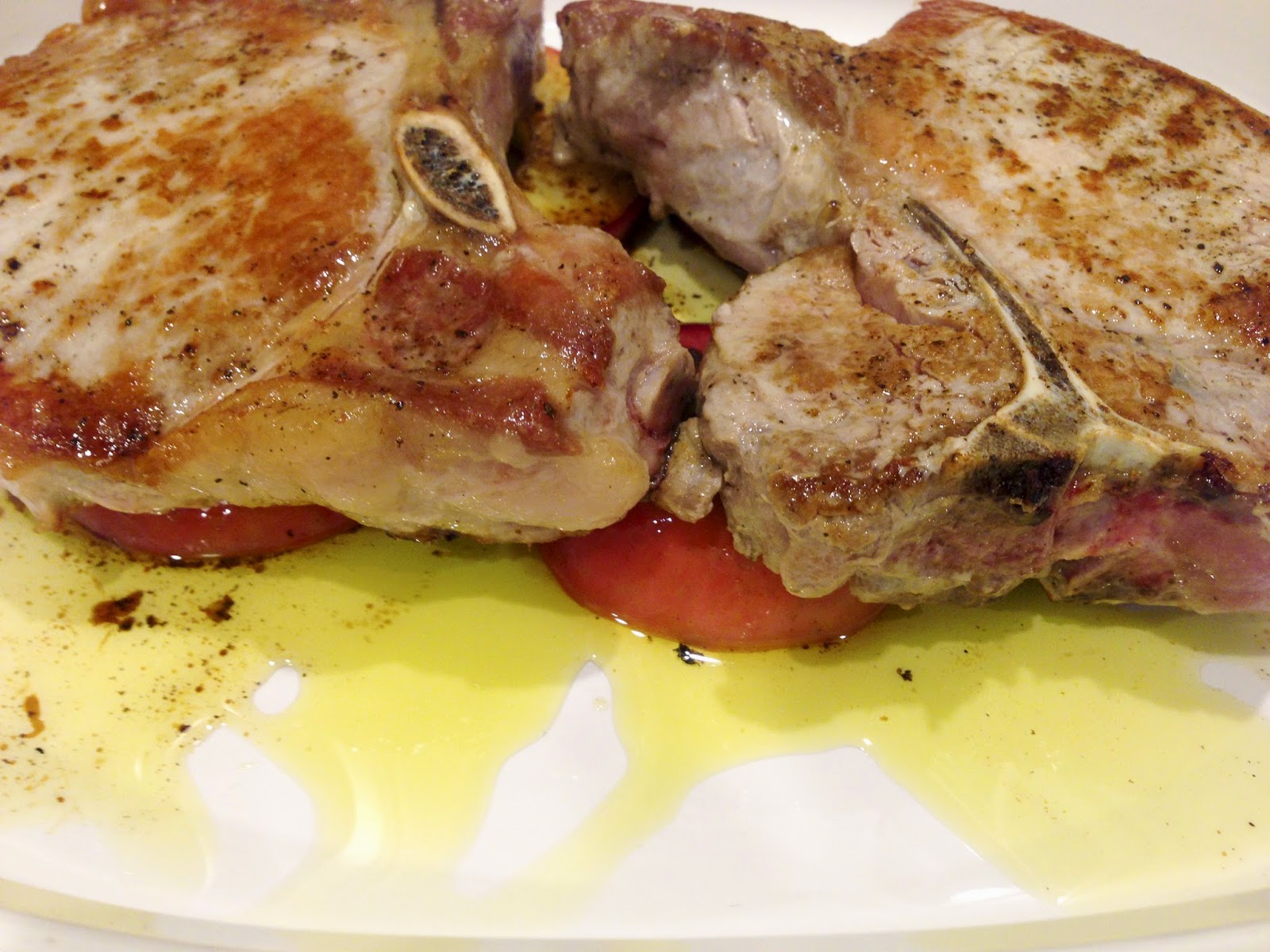FEAST EVERYDAY : French-style Pork Chops with Apples and Calvados by Tom