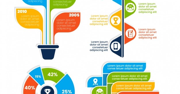 Template Infografis halus simpel menarik FREE - Jualdesainku