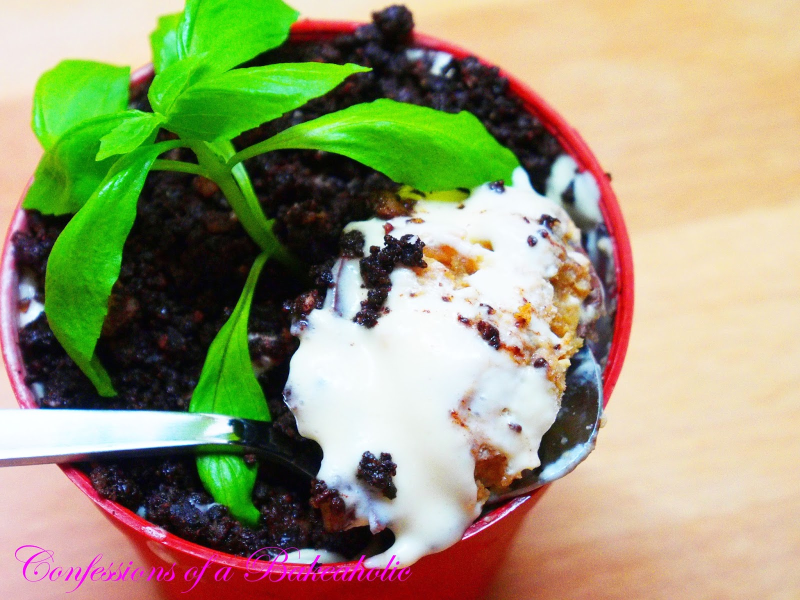 Confessions of a Bakeaholic: Tiramisu with edible soil (Recipes adapted ...