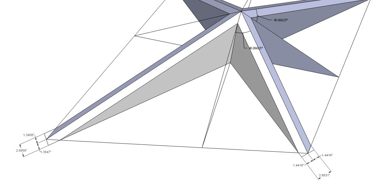 Roof Framing Geometry: Golden Rhombus Parallelogram Roof #5