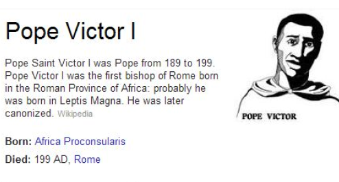 Saint July 28 : St. Victor I : 1st #Pope from #Africa - Died 199 AD