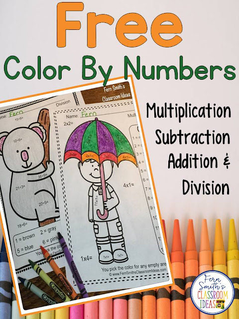 Ready for Some Color By Number Fun? | Classroom Freebies | Bloglovin’