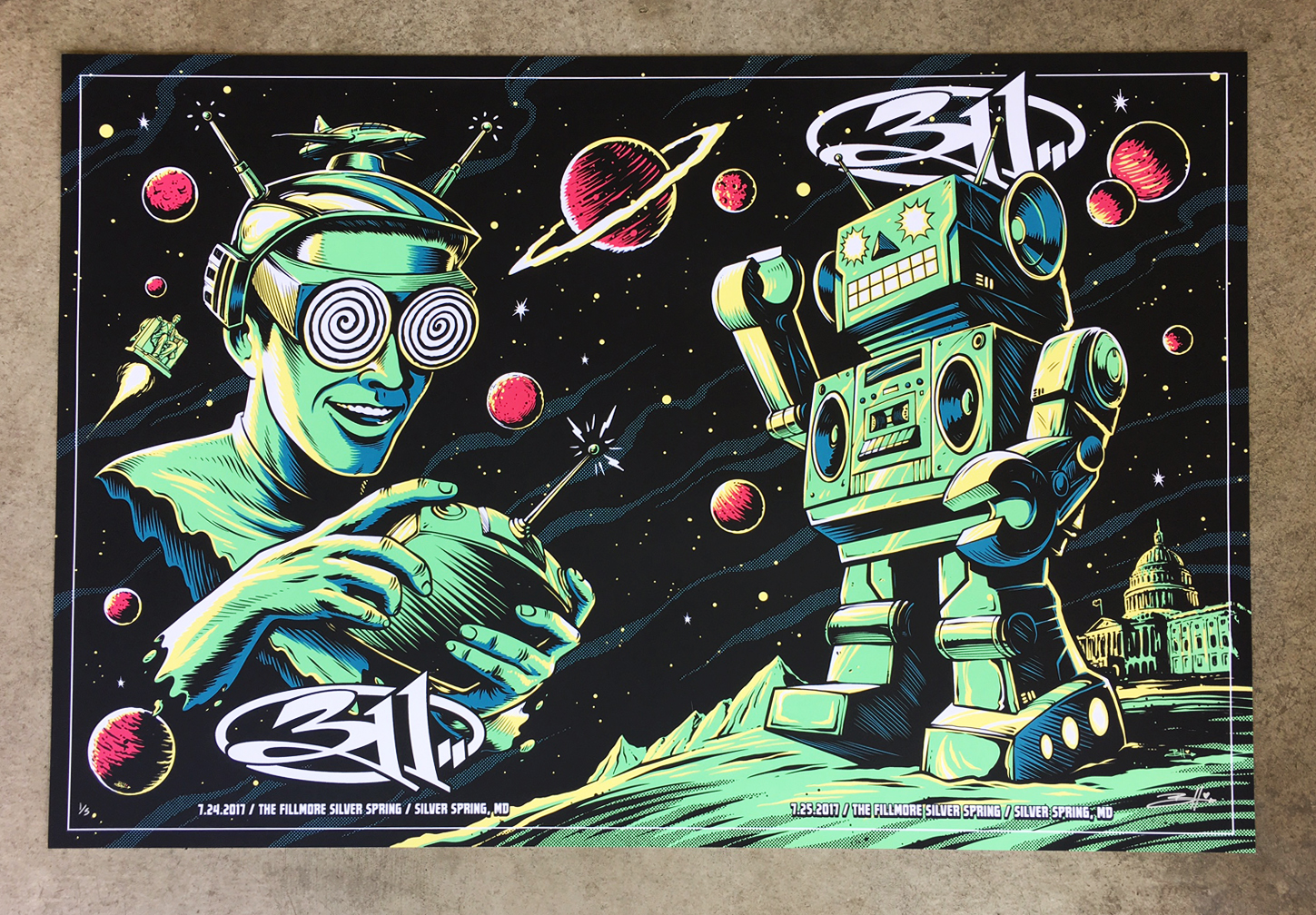 INSIDE THE ROCK POSTER FRAME BLOG: Brandon Heart 311 Silver Spring ...