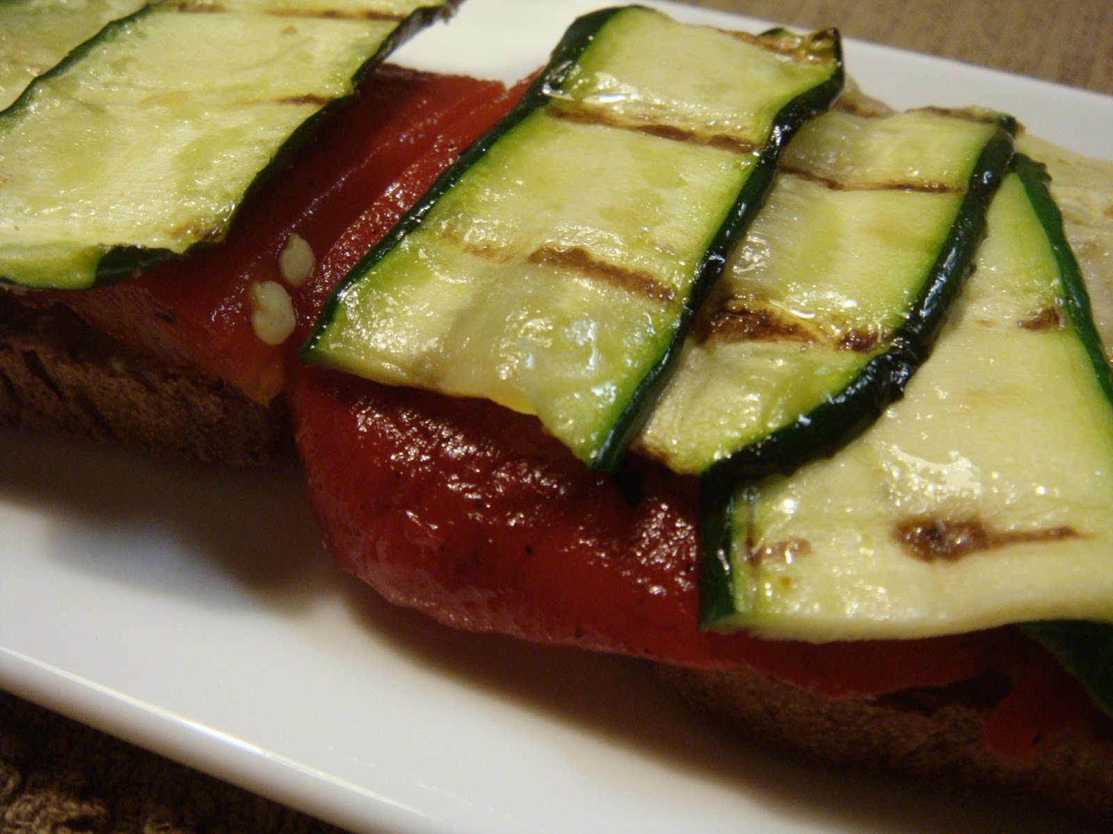 the little olive branch: grilled zucchini canapes