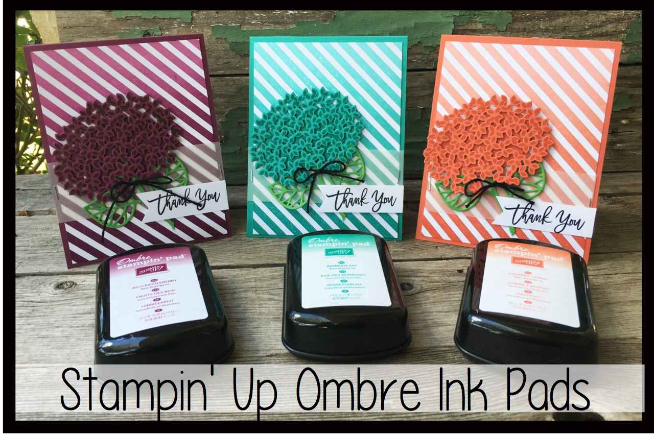 Ombre Ink Pads, Diagonal Lines Background Stamp and Thought Branches ...