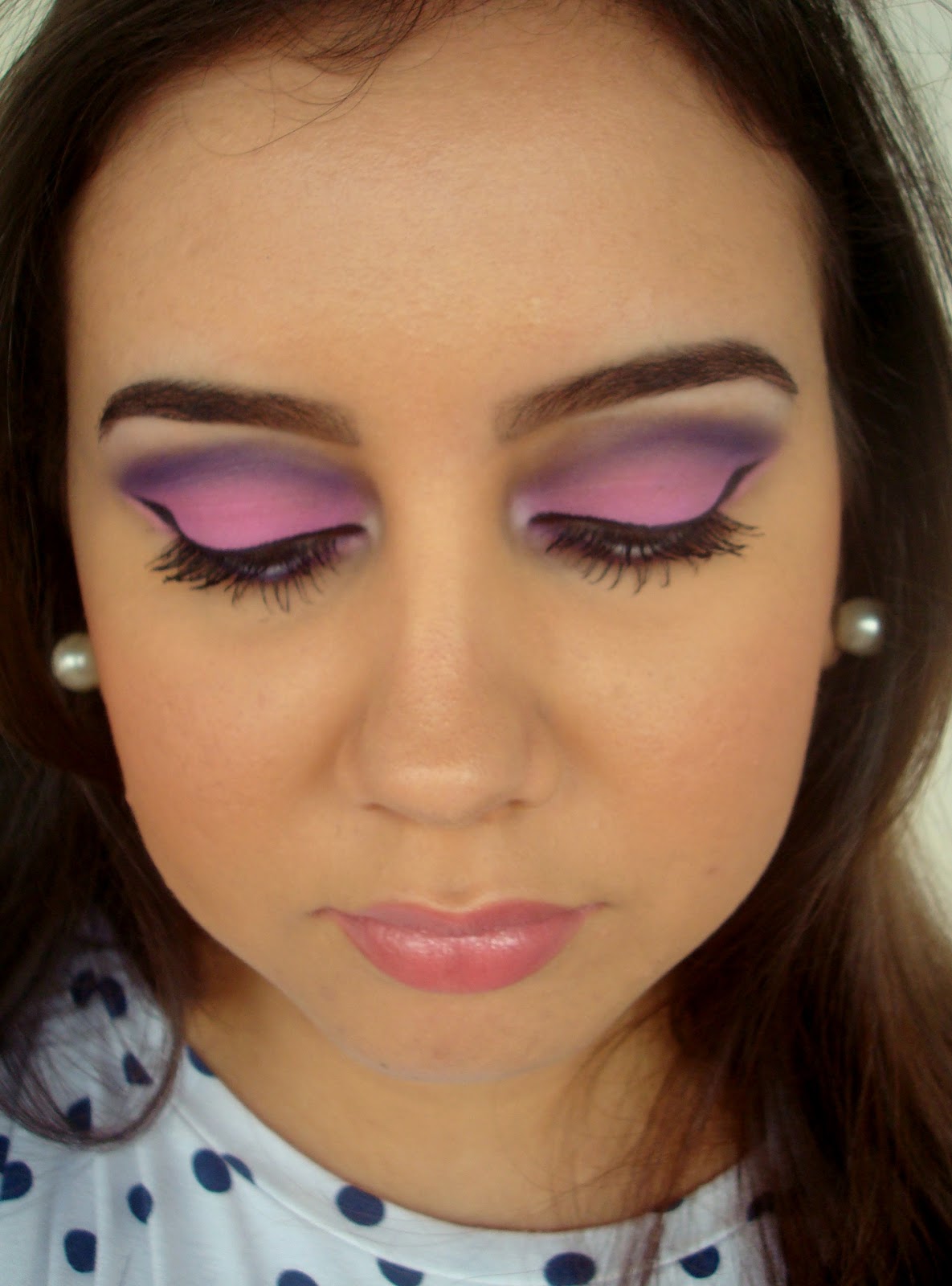 Girlene Meron: Vídeo tutorial: Maquiagem com tons de rosa e roxo