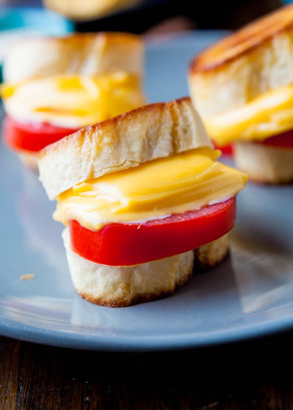 Mini Grilled Cheese and Tomato Sandwiches Recipe | Best Of Recipes