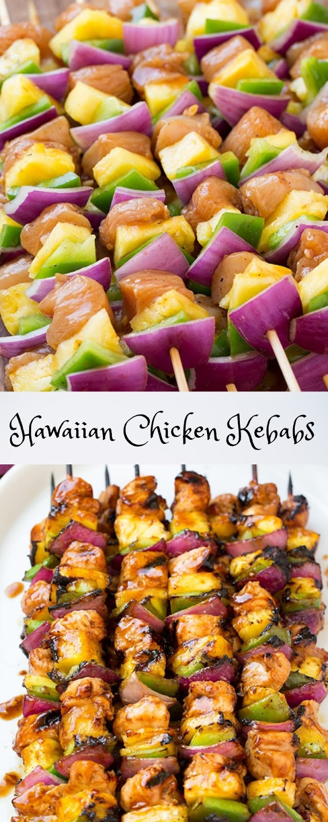 Hawaiian Chicken Kebabs - freerecipefoods