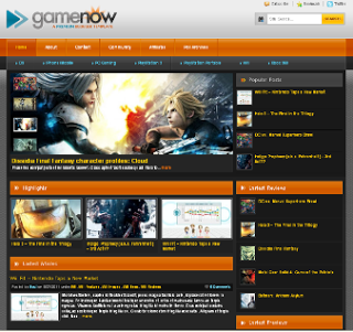 Game Now Blog Template - Stylish Premium Blogger Template Free for Download