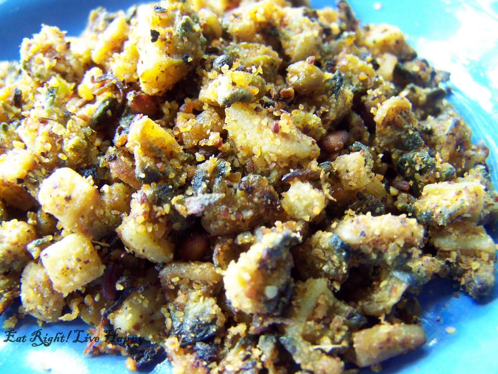 Eat Right! Live Happy: Hagalakayi/Bitter gourd dry palya / Bitter gourd ...