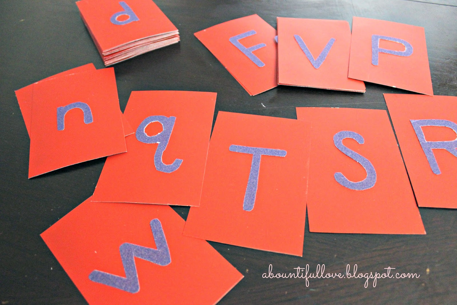 DIY Inexpensive Sandpaper Letters - A Bountiful Love