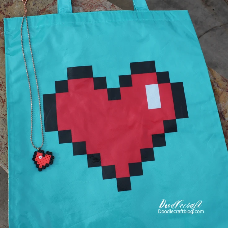 Valentine DIY: Minecraft Necklaces!