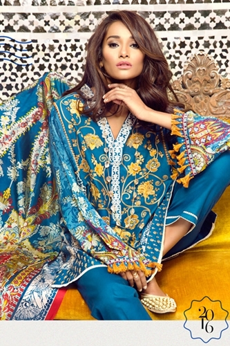 Elan Lawn 2016-2017 by Khadijah Shah | Elan Summer Fabric in Pakistan ...