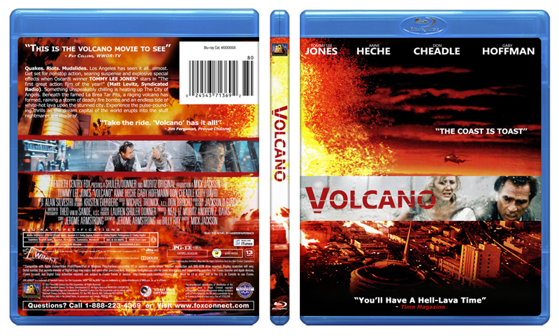 Bluray Cover Design: Volcano (1997)