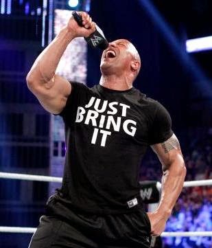 The Rock Yelling