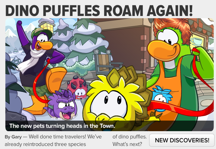 Club Penguin Secrets: Club Penguin Times - Issue 432 - Dino Puffles ...