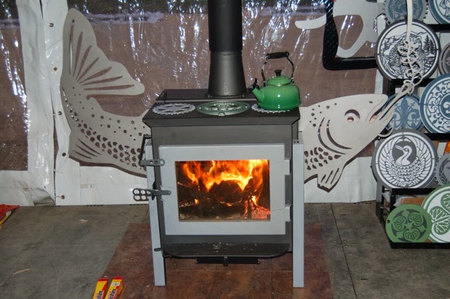 Woodstock Soapstone Co. Blog: Wood Stove Design Challenge: Thursday set up