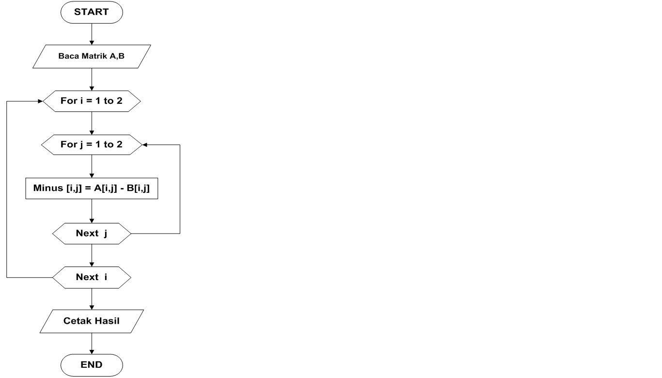 elsa yanuarti diminar: flowchart matriks ordo 2*2