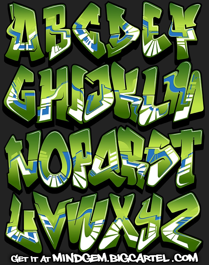 Graffiti Font - Lush | urban calligraphy