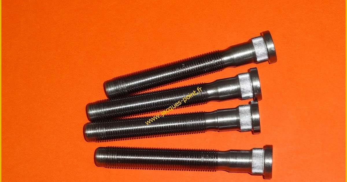 JACQUES POINT: Nouveau modèle Goujon de roue à tête M12x125 - L94