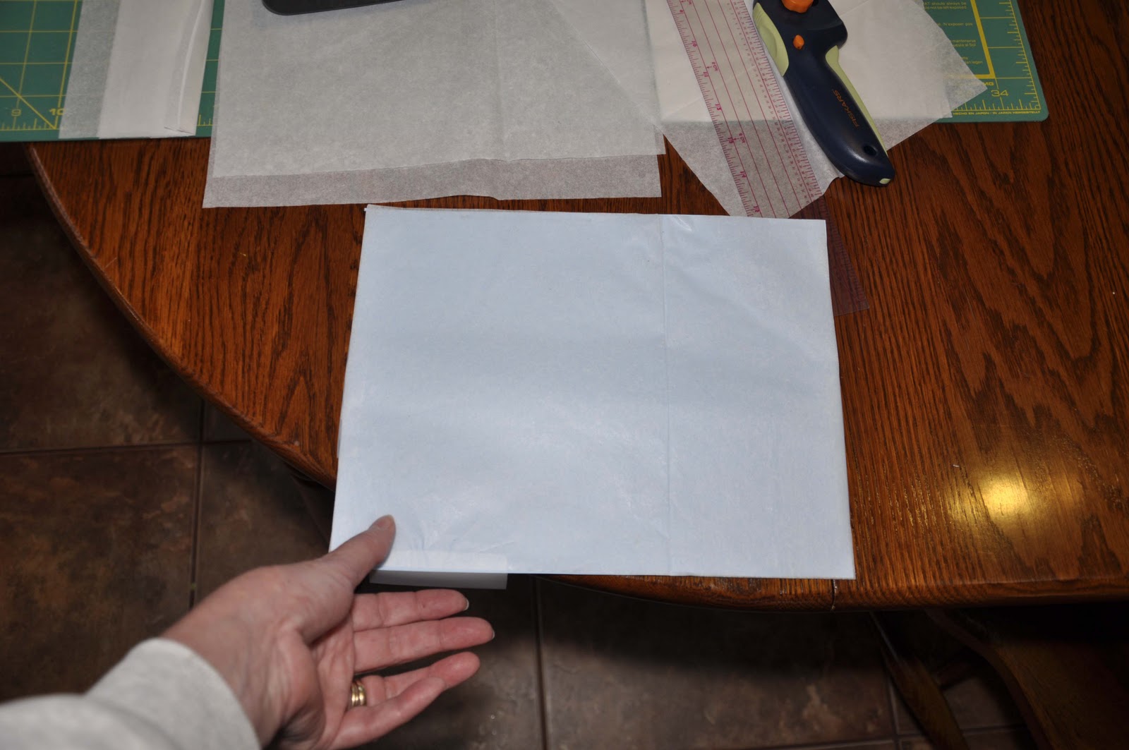 Butterbean Row: Graphic Transfer with Tissue Paper