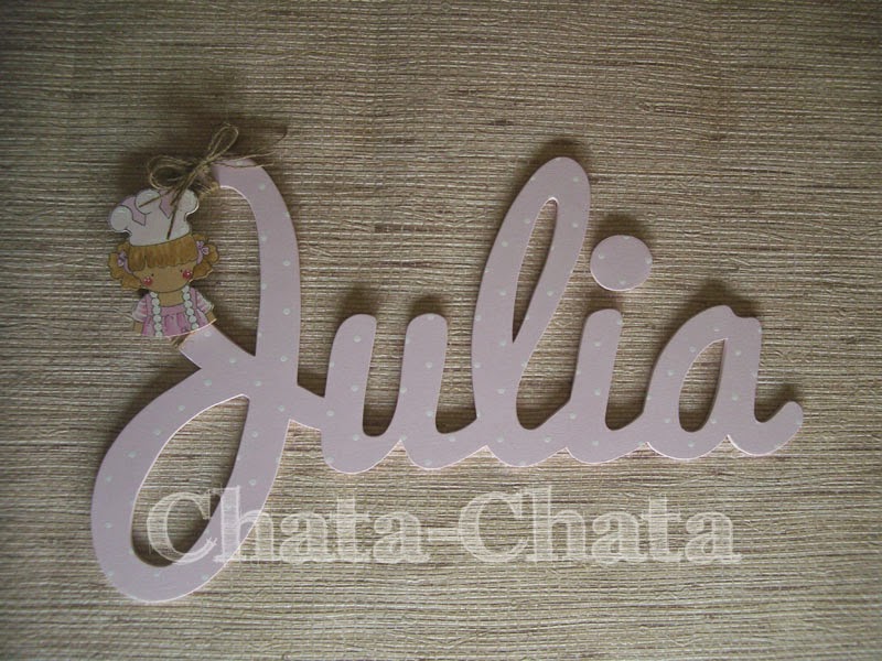 Chata-chata. Decoración infantil: LETRAS PARA JULIA