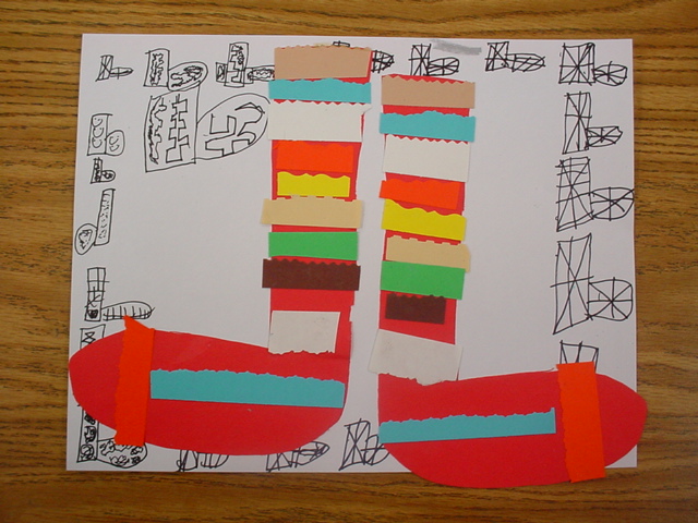 Mrs. Knight's Smartest Artists: A pair of socks: 1st grade