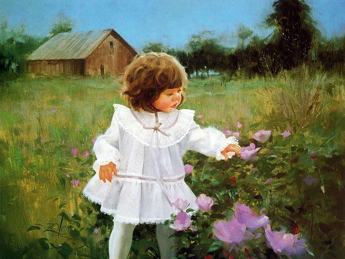 Beautiful Childhood Paintings by Donald Zolan