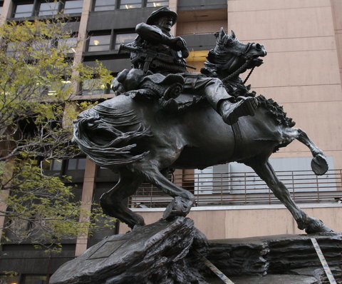 Assoluta Tranquillita: 'Horse soldier' statue dedicated near Ground Zero